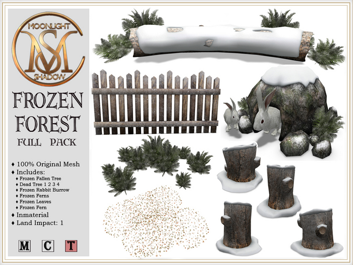 Second Life Marketplace - [MoonSha] Frozen Forest - FULL PACK (Boxed)
